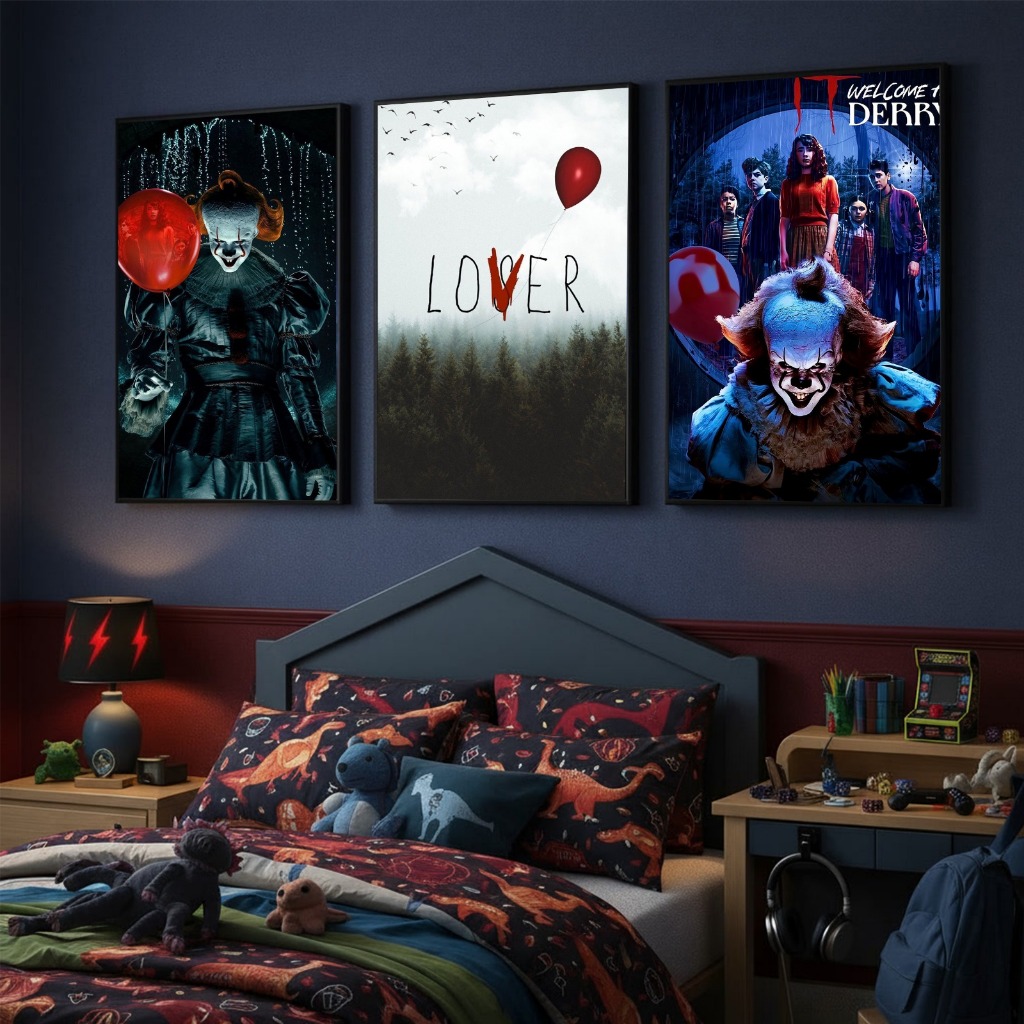 Quadro Decorativa Trio Pennywise It - A Coisa Decoração de Parede para ...