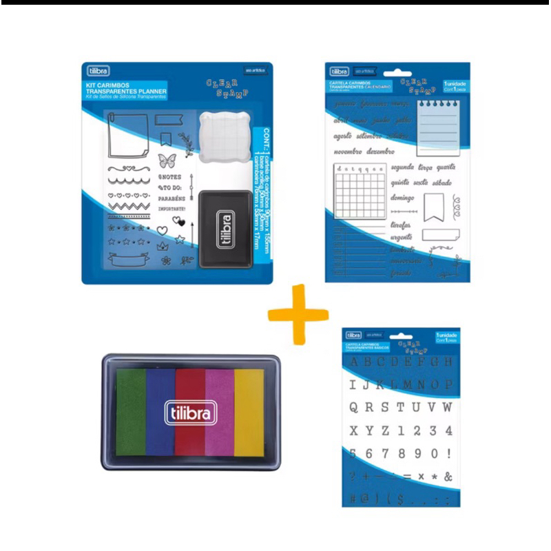 Kit Carimbos Transparentes Silicone OU Unitario - Tilibra Planner ...