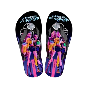 Chinelo de Dedo Infantil Ipanema - Preto Guerreiras do K-POP 27.514 ...