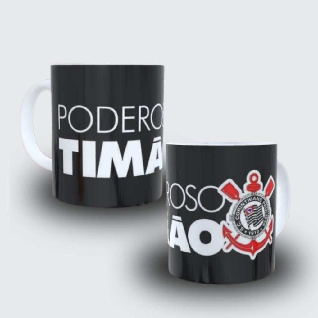 Caneca Xicara Poderoso Timao Corinthians 325ml | Shopee Brasil