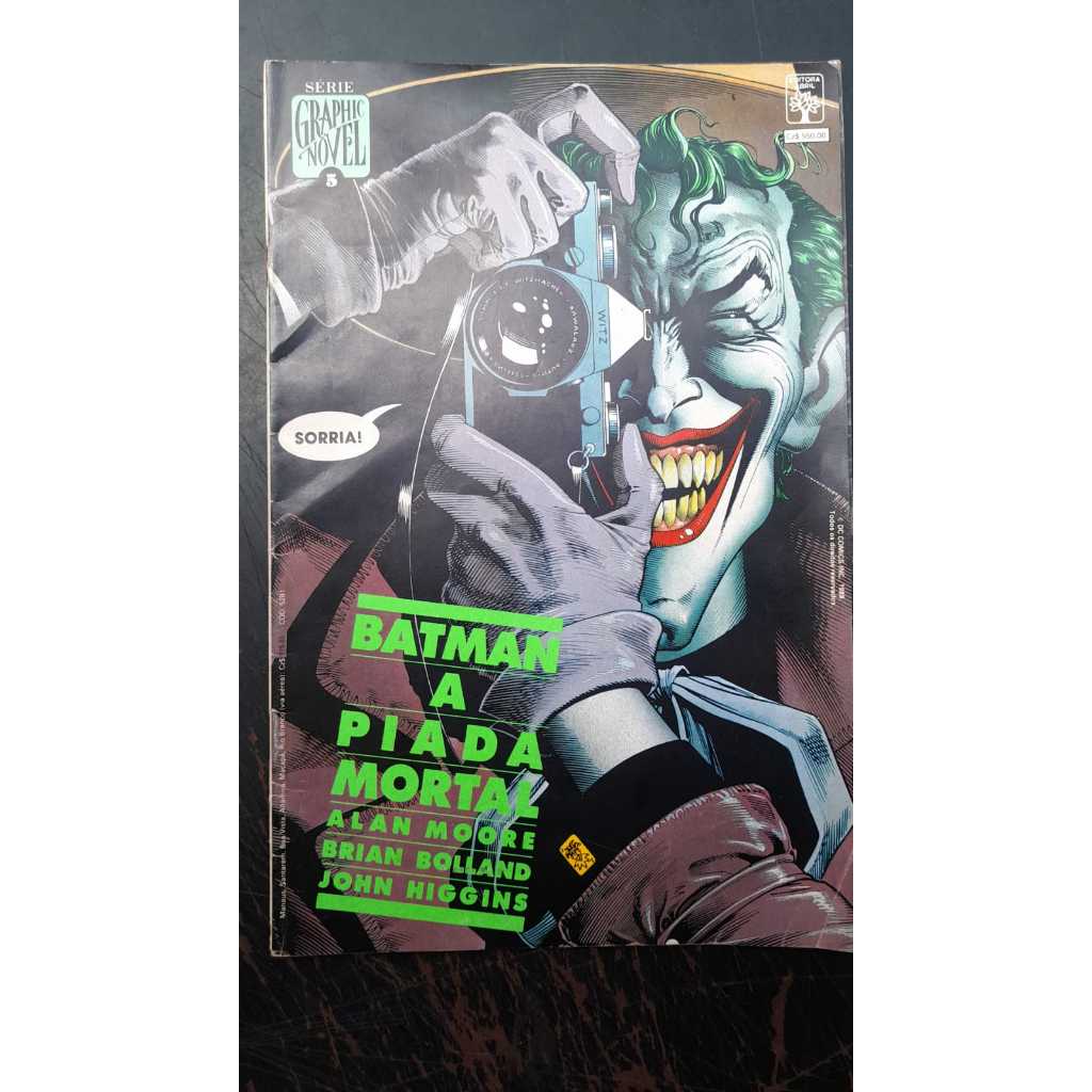 Batman A Piada Mortal - Alan Moore/ Brian Bolland | Shopee Brasil