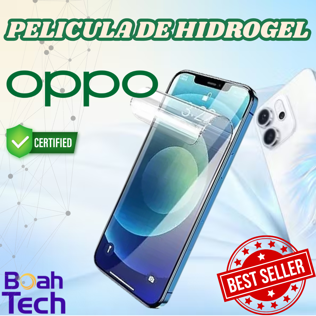 Pelicula Hidrogel Celular OPPO Linha A HD Normal ou HD Fosca | Shopee ...