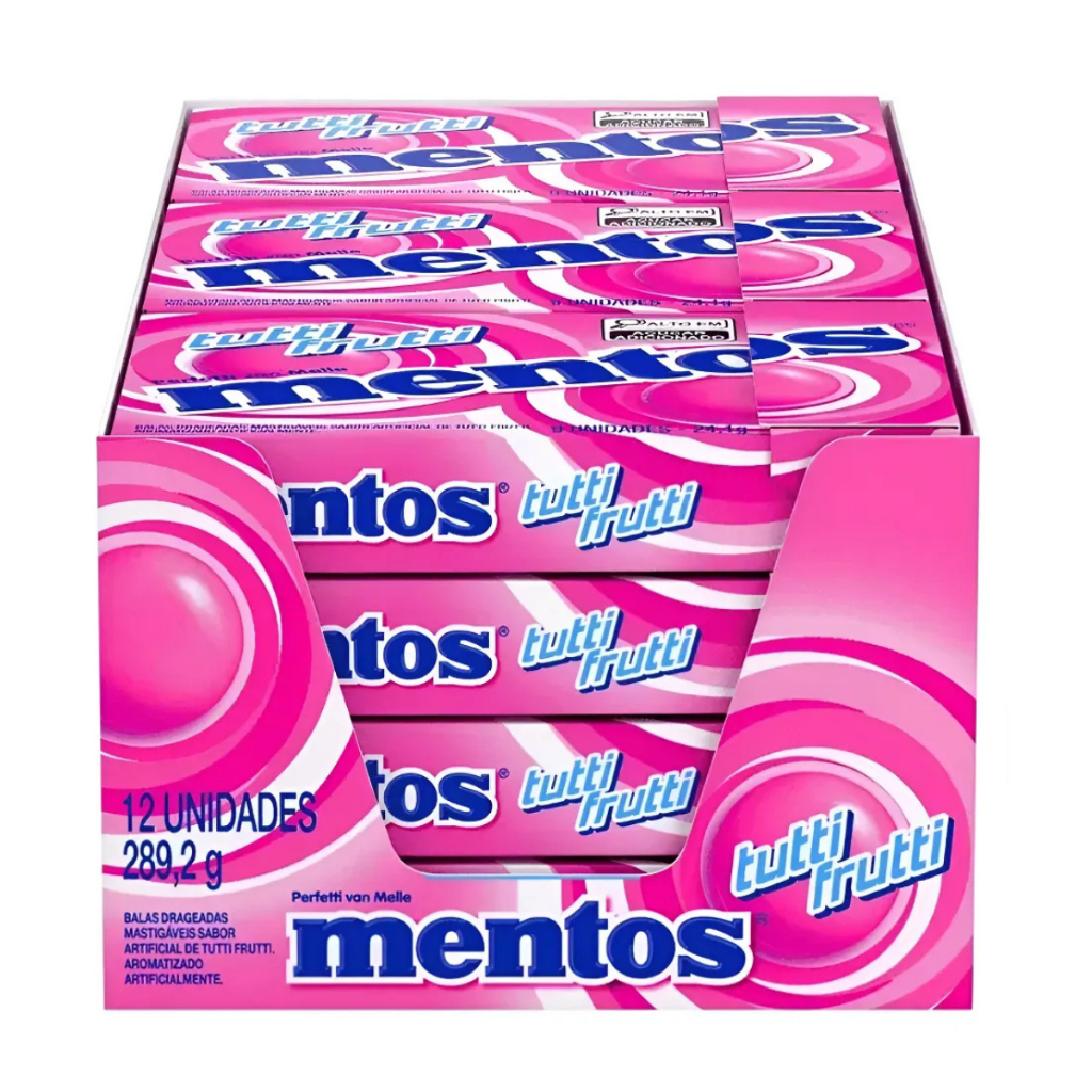 Mentos Bala Tutti Frutti Slimbox 289,2g | Shopee Brasil