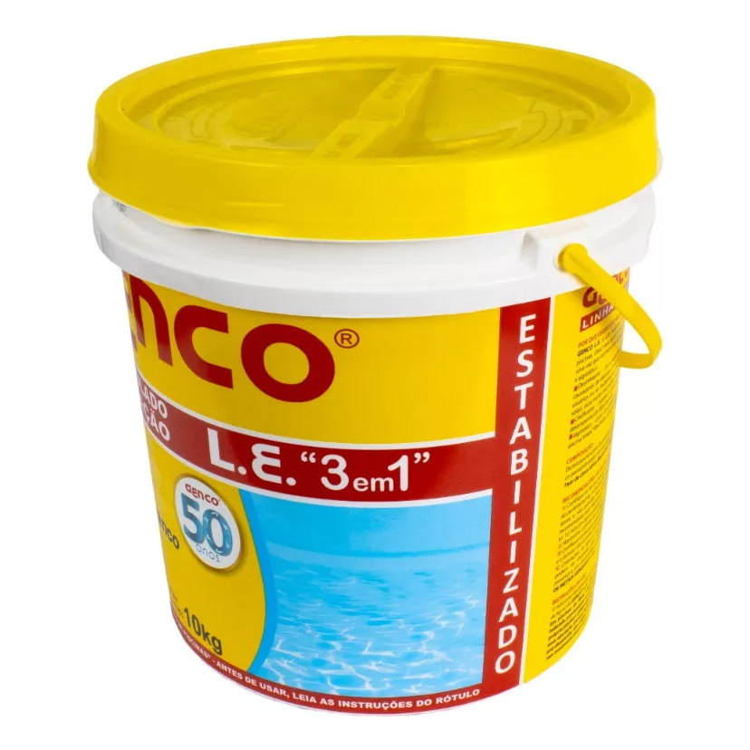 Cloro 3 Em 1 Balde Para Piscina - Genco | Shopee Brasil