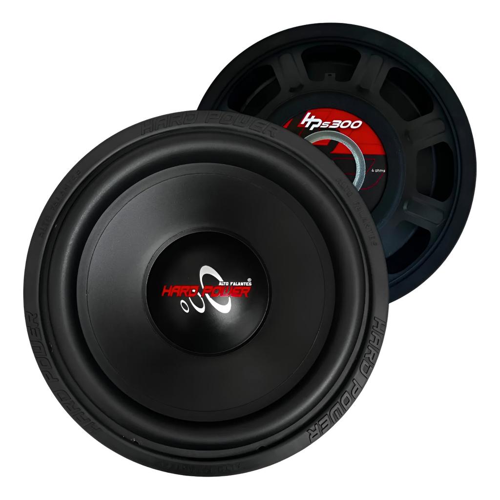 Alto Falante Subwoofer S300 12 Pol Grave Hardpower 4ohms Cor Preto ...