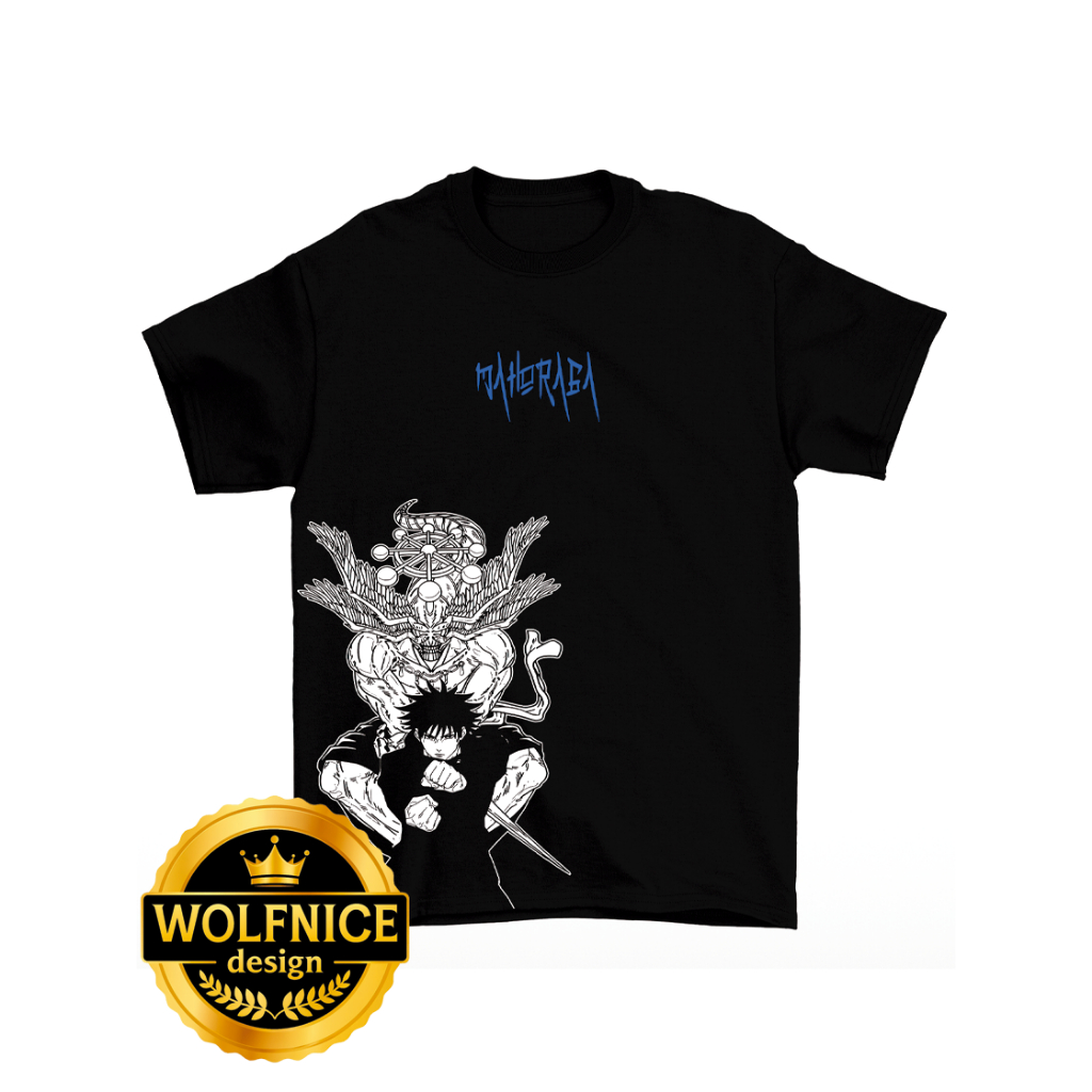 camiseta unissex anime jujutsu kaisen megumi mahoraga algodão 100% ...