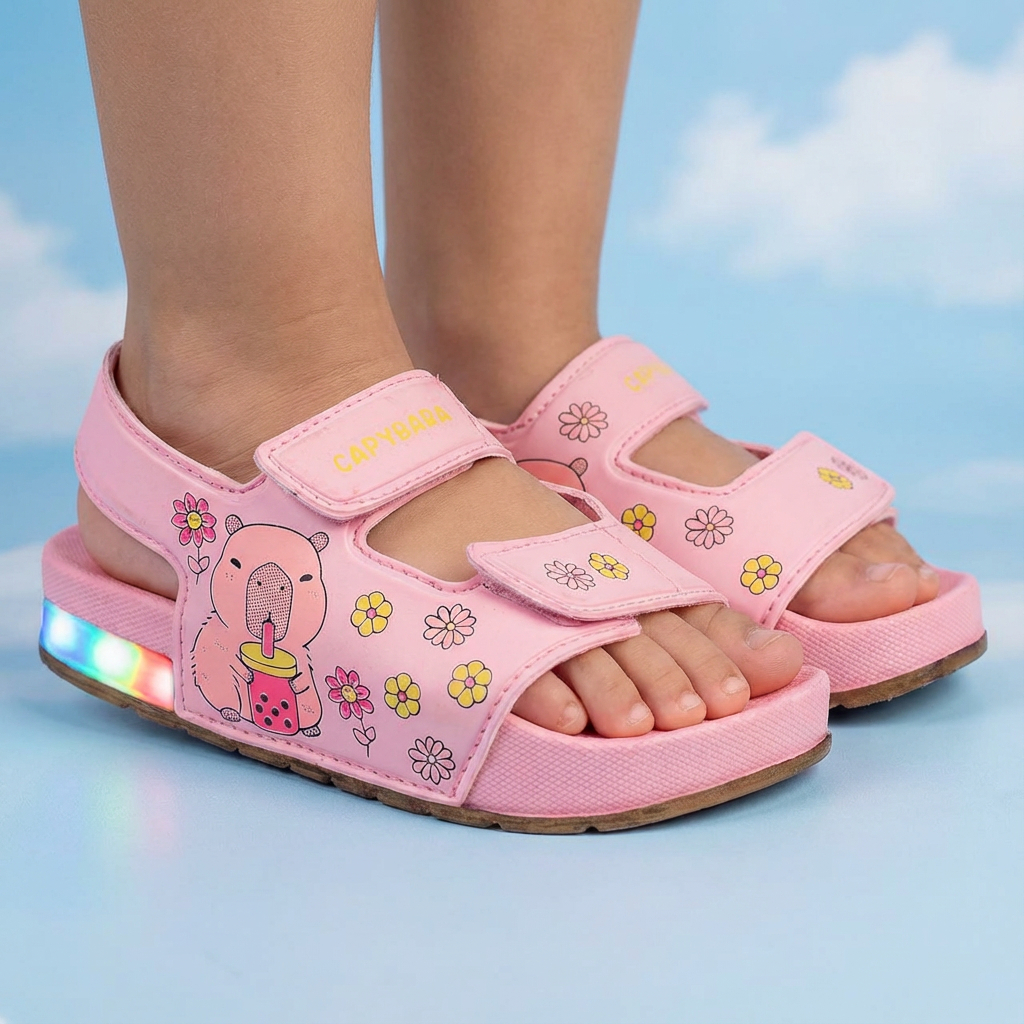 Papete Infantil Capivara com LED | Macia, Leve e Confortável | Macia e ...