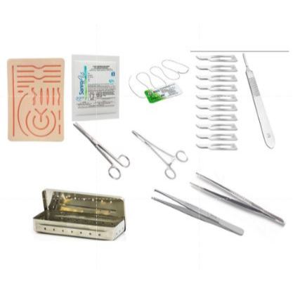KIT SUTURA 10 PEÇAS COM PELE SIMULADORA | Shopee Brasil