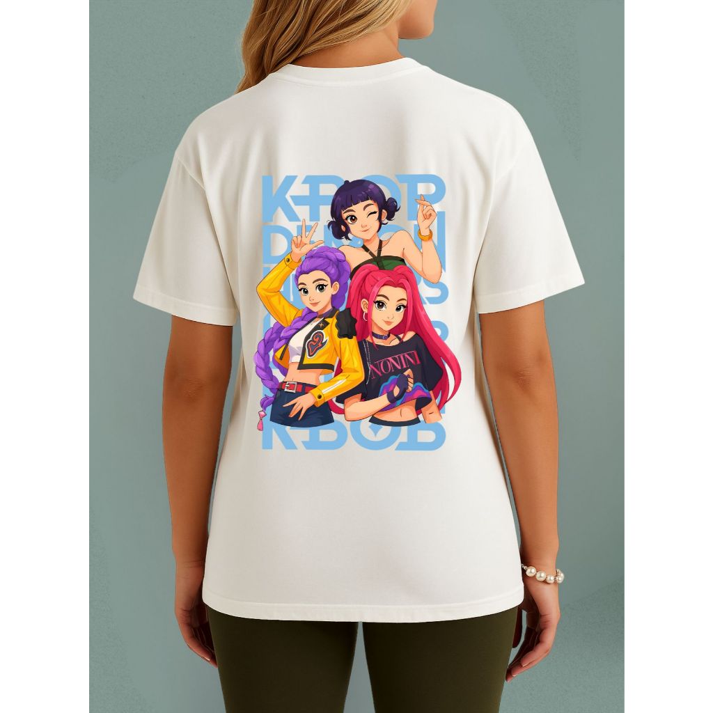 Camiseta Algodão Adulto Huntrix - Camisa Feminina MIRA Guerreiras do ...