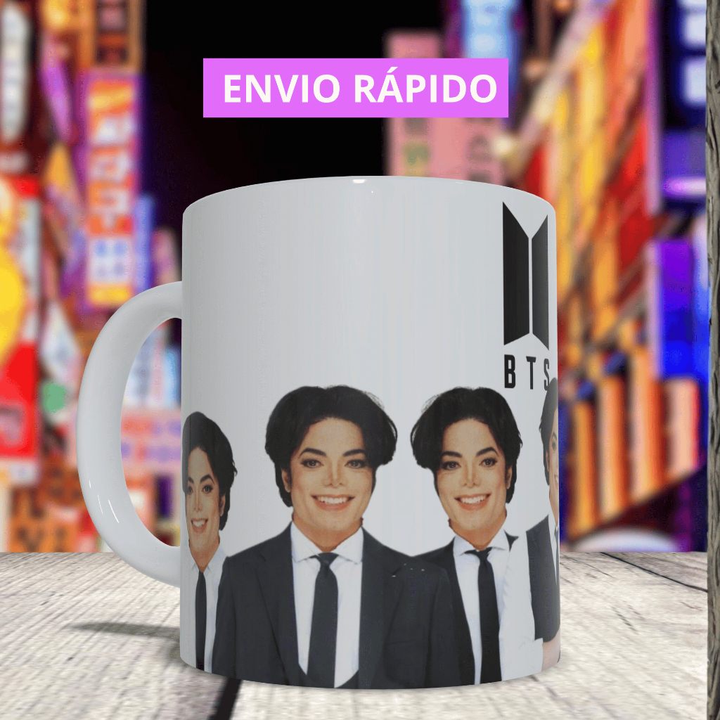 Caneca BTS Michael Jackson Meme porcelana | Shopee Brasil