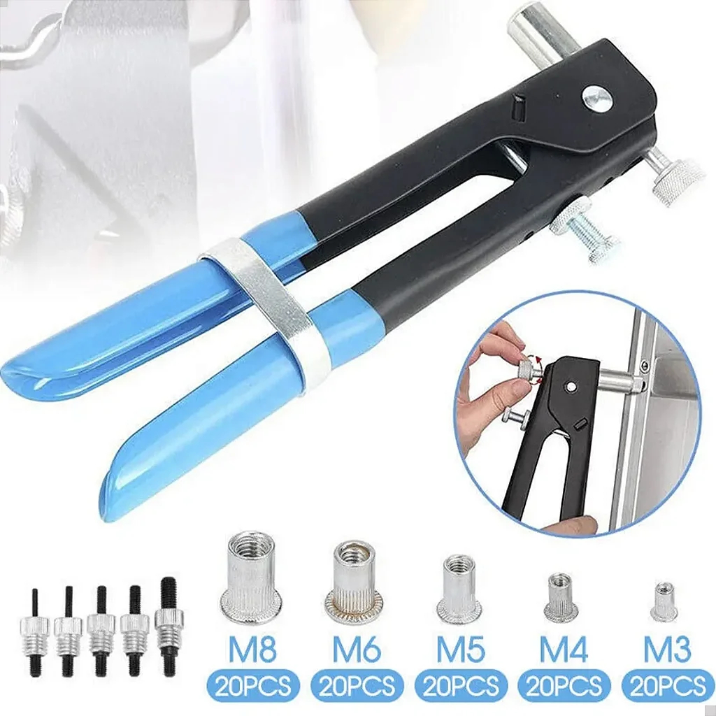 Rebitadeira Rosca Rebitador Manual M3 A M8 106 Pecas | Shopee Brasil