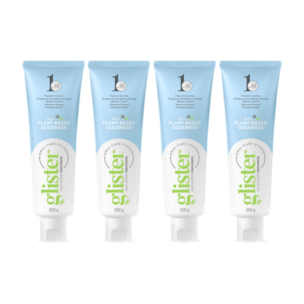 Creme Dental Glister Kit Com 4 tubos Grande 200gr | Shopee Brasil