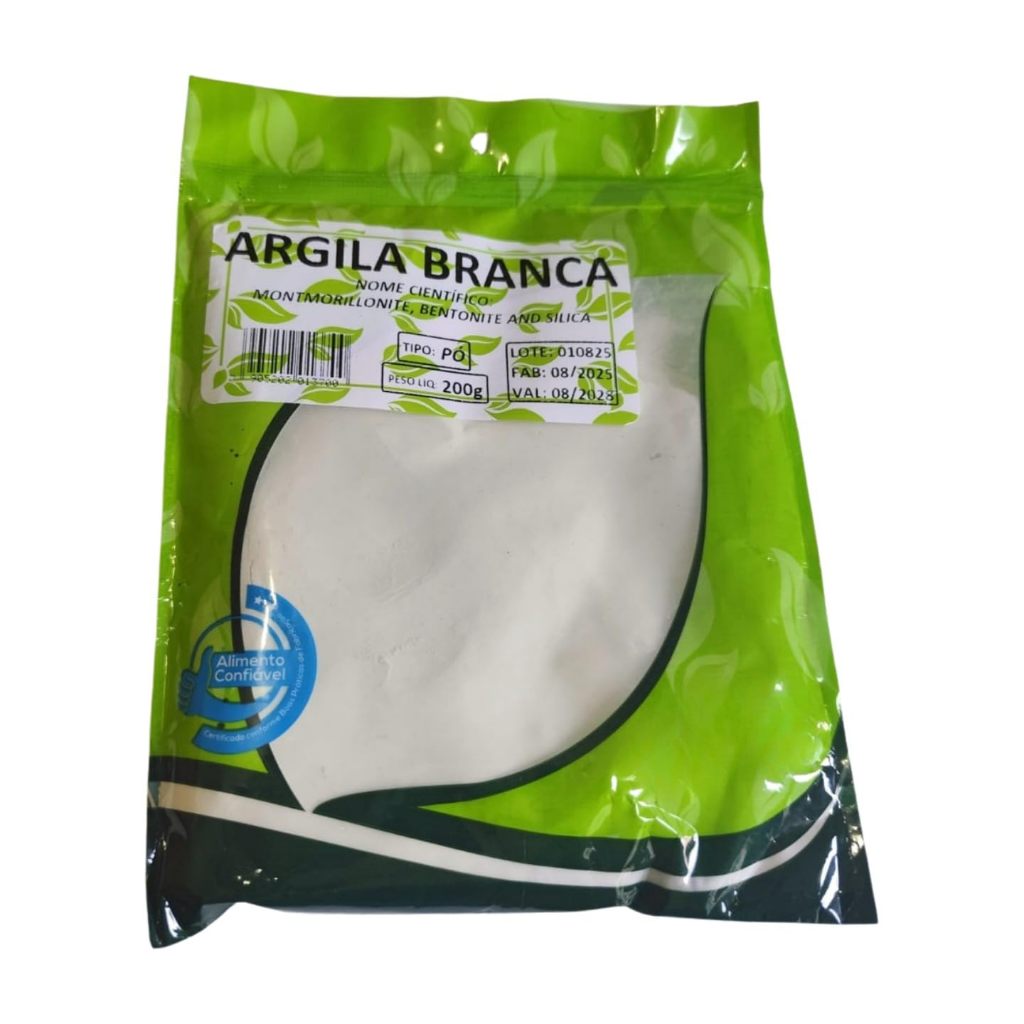 ARGILA BRANCA PELE ROSTO CABELO | Shopee Brasil