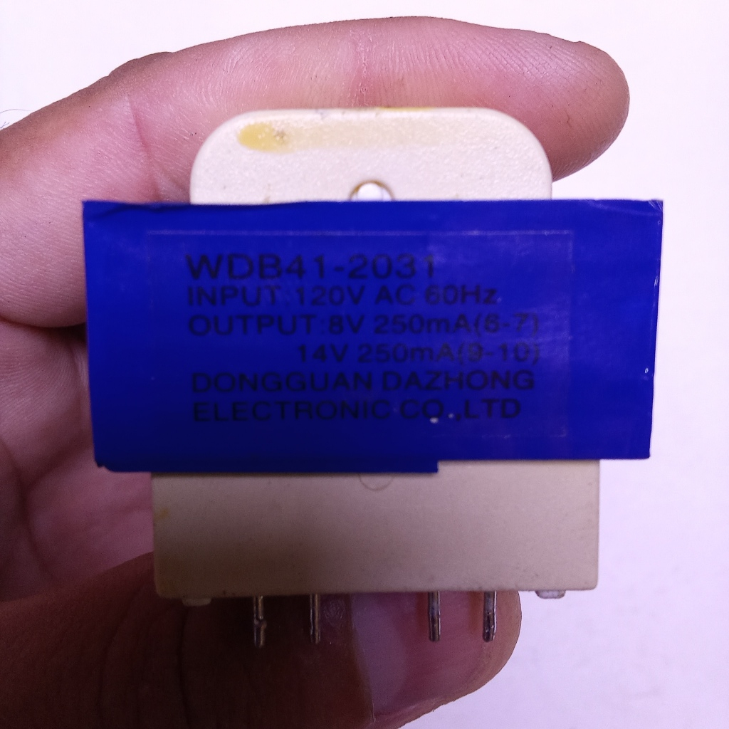 Transformador do painel do microondas Electrolux MEC41 120 Volts WDB41 ...