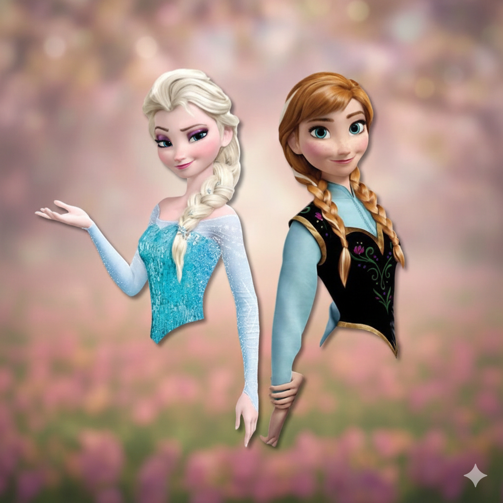 aplique Tag Meio Corpinho Frozen - Elsa e Ana | Shopee Brasil