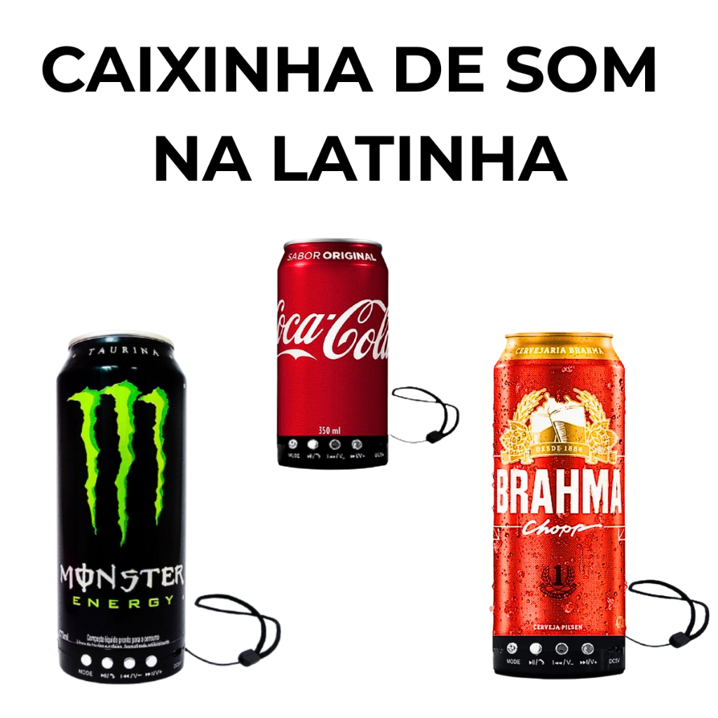 Caixinha de Som Artesanal Personalizada em Latinha | Shopee Brasil