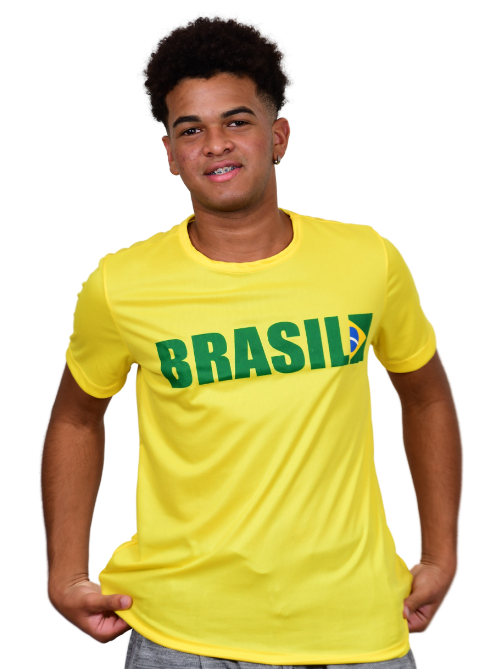 Camiseta Da Seleção Brasileira Masculina Dry Fit Brasil Torcedor ...