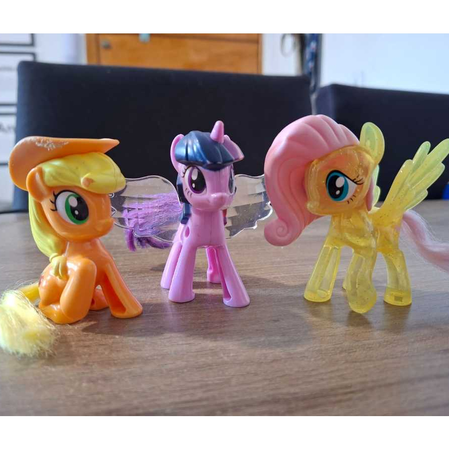 Lote 3 My Little Pony McDonald's - Twilight, Fluttershy e Applejack ...