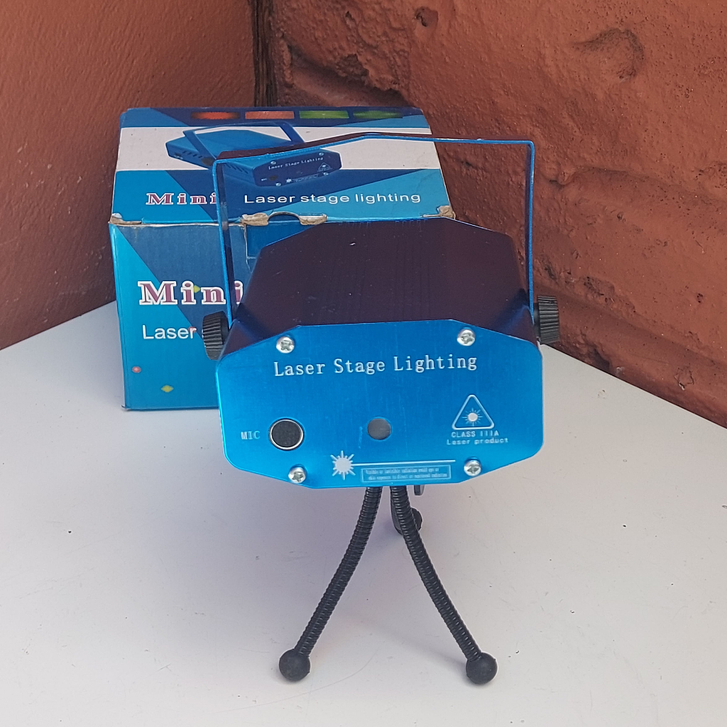 Mini Laser Stage Lighting –Efeito de Luz para Festas, Karooke e Eventos ...