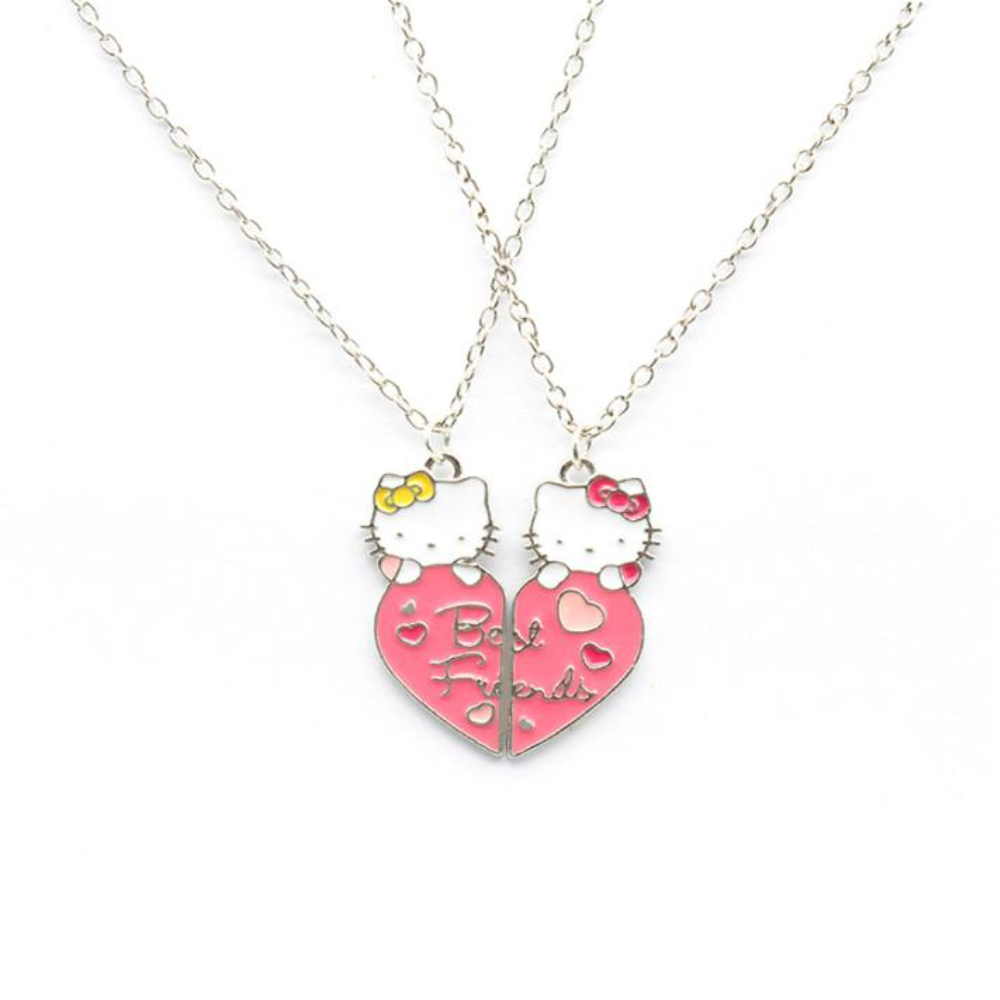 Colar BFF Hello Kitty Metades que se Completam Presente Fofo para ...