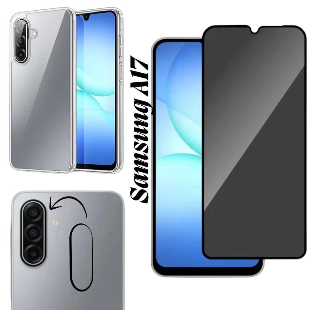 Película PREMIUM Privacidade Fosca Galaxy A17 + Câmera 3D + Capa ...