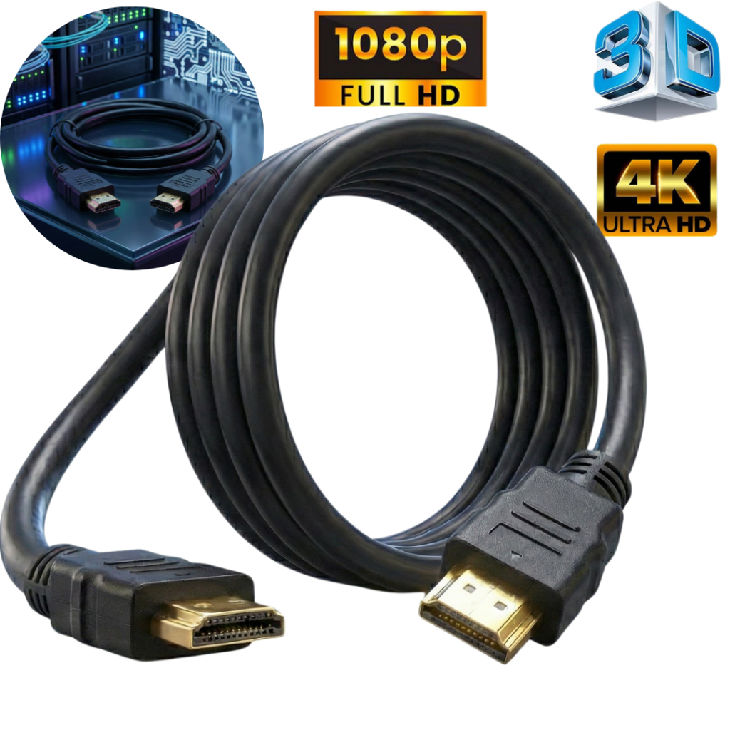 Cabo HDMI 1 Metro 4K HDR Ultra HD Alta Definição Full hd 1080p PS3,TV ...