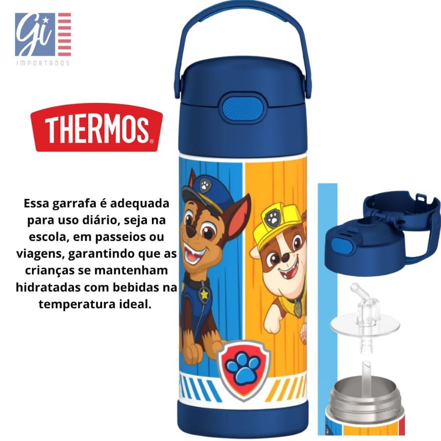 Garrafa Thermos Patrulha Canina - 410ml | Shopee Brasil