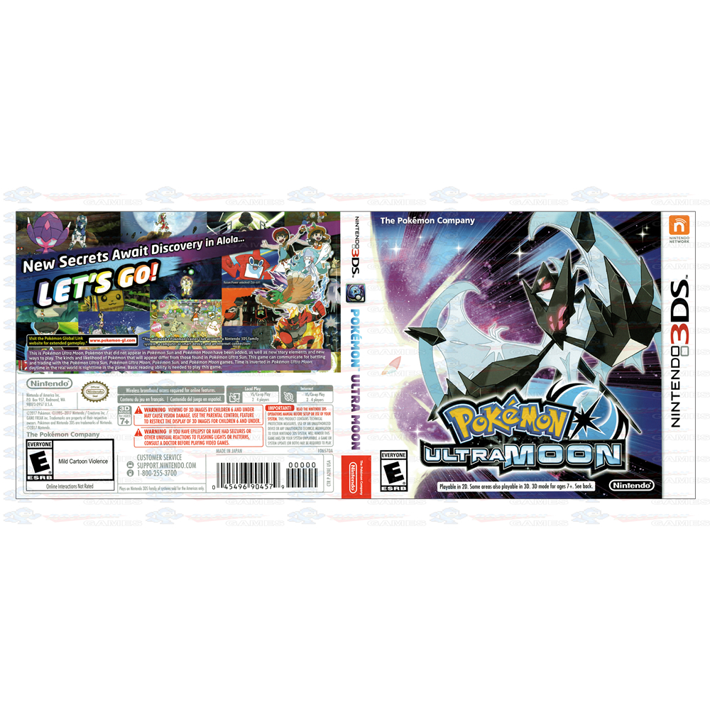 Encarte Repro Pokémon Ultra Moon - Nintendo 3DS | Shopee Brasil