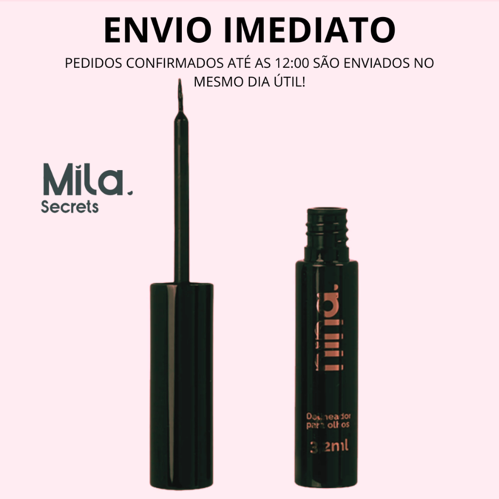 DELINEADOR LÍQUIDO PARA OLHOS CARBON BLACK - NINA MAKEUP | Shopee Brasil