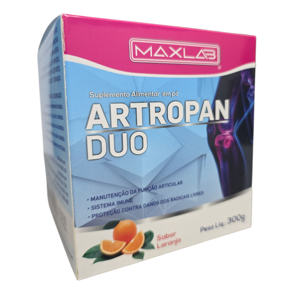 Artropan Duo - Colágeno - Pó - 300g - Sabor Laranja - Maxlab | Shopee ...