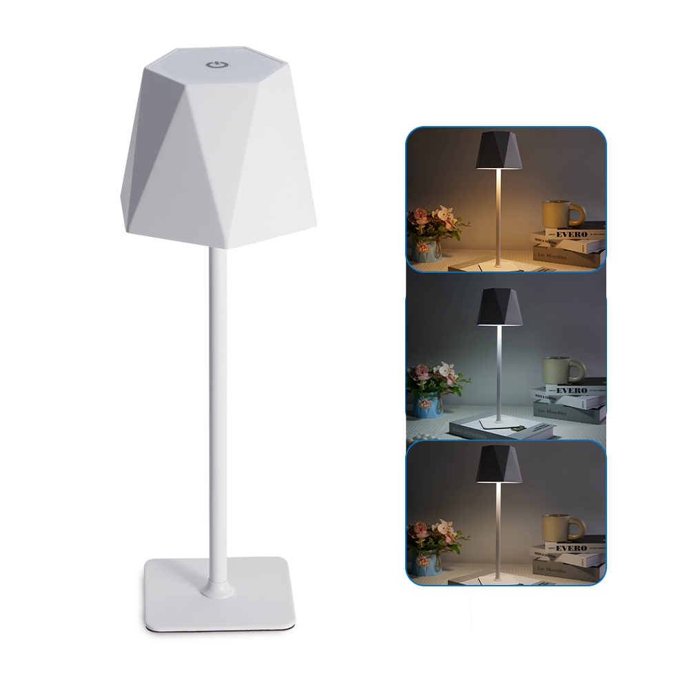 Luminária Mesa Abajur Led Touch Usb Recarregável Barra Led Sensor Sem ...