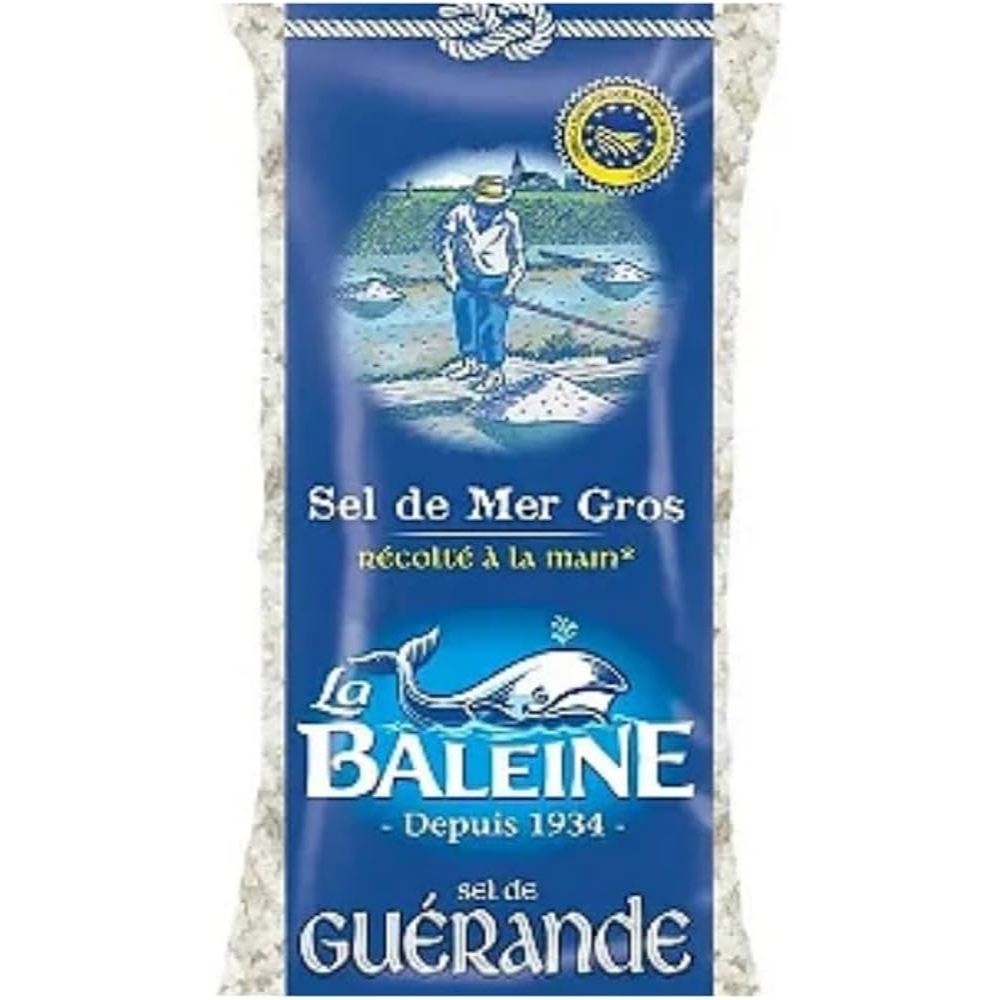 Sal Marinho Grosso La Baleine De Guerande Frances 800g | Shopee Brasil