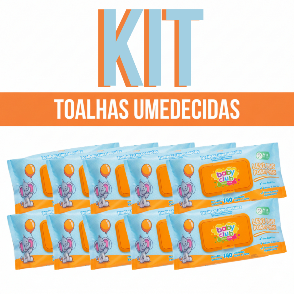 Caixa Pacotes Toalhas Umedecidas Baby Club Lenços Sem Alcool Bebe ...