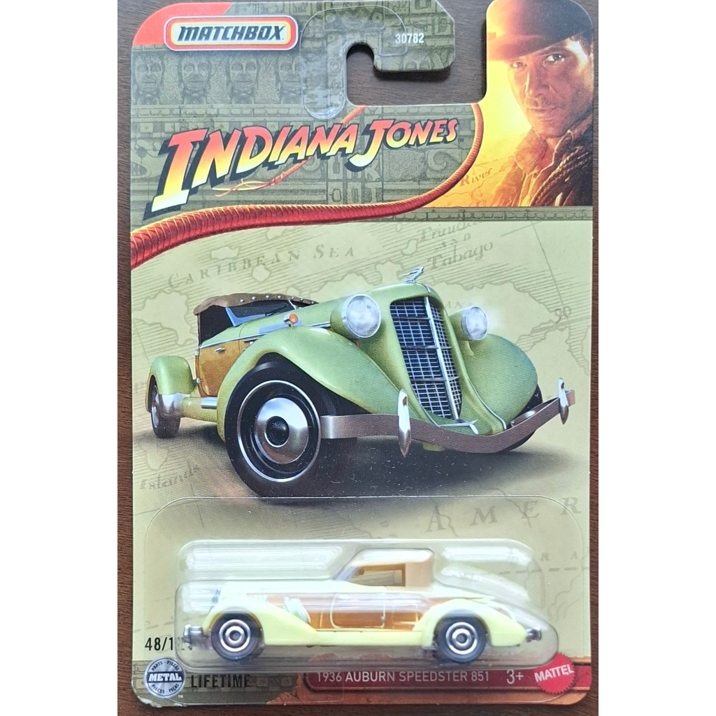 Matchbox Indiana Jones 1936 Auburn Speedster JFD97 | Shopee Brasil