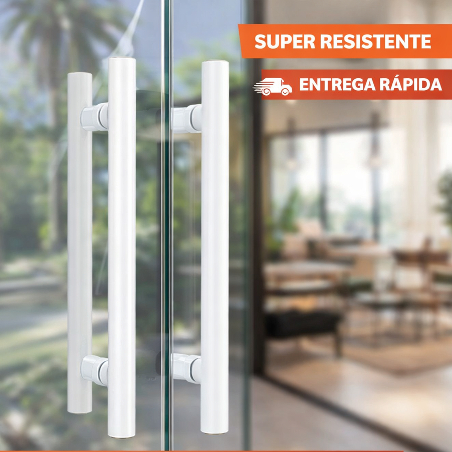 Puxador Porta Blindex 40 cm Aço Inox | Para Porta Pivotante, Correr ...