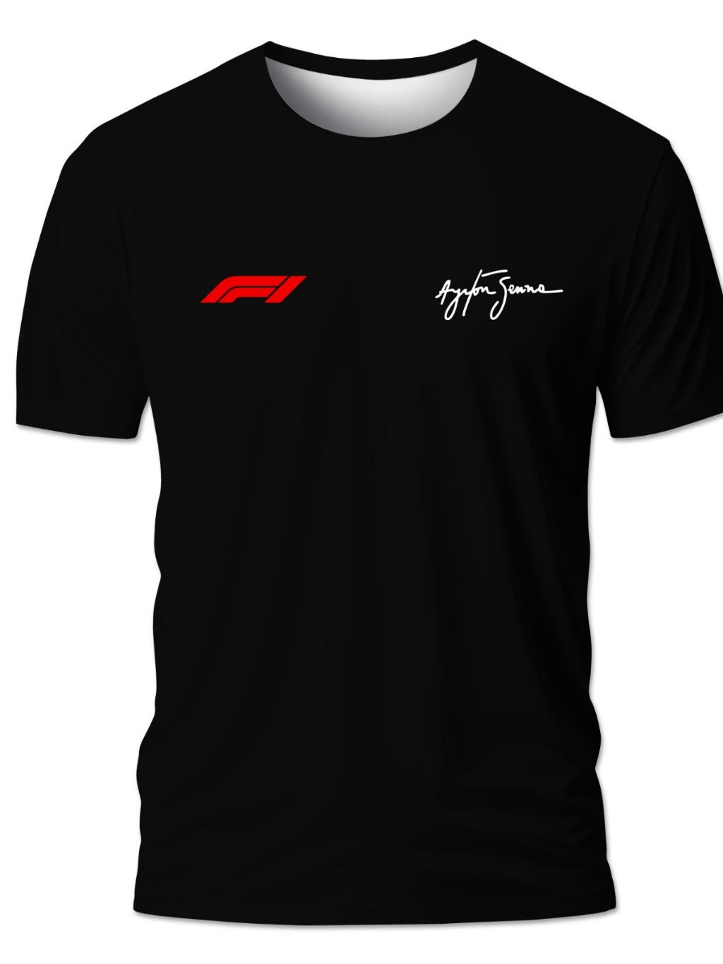 Camiseta Ayrton Senna Assinatura Formula 1 F1 | Shopee Brasil