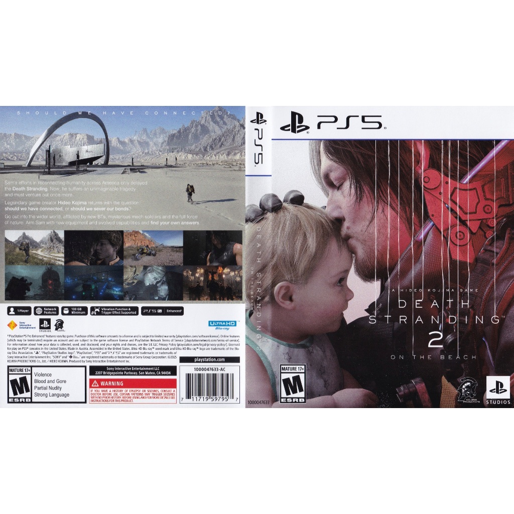 Somente Encarte PS5 - Death Stranding 2 On The Beach | Shopee Brasil