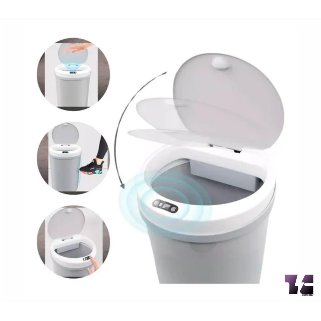 Lixeira Inteligente Branca 5L com Abertura Automática por Sensor ...