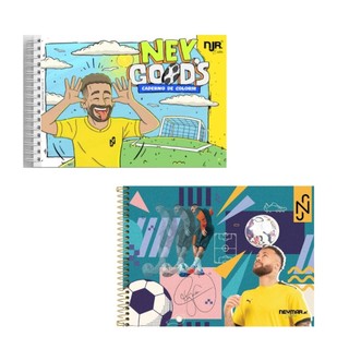 Kit 2 Neymar Jr Edutech Desenho e Caderno de Colorir Oficial Licenciado ...