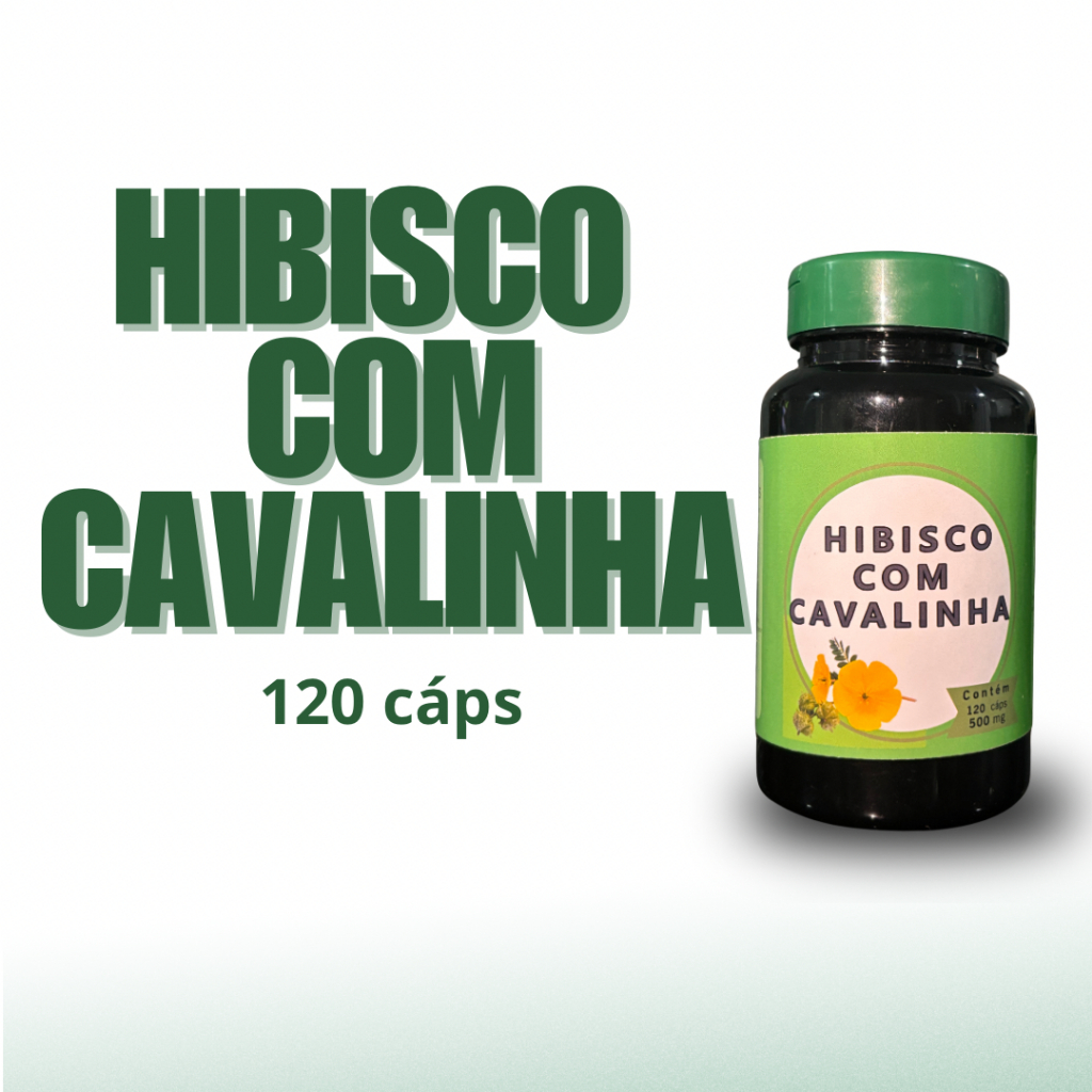 Hibisco - cavalinha 120 cáps 500mg | Shopee Brasil