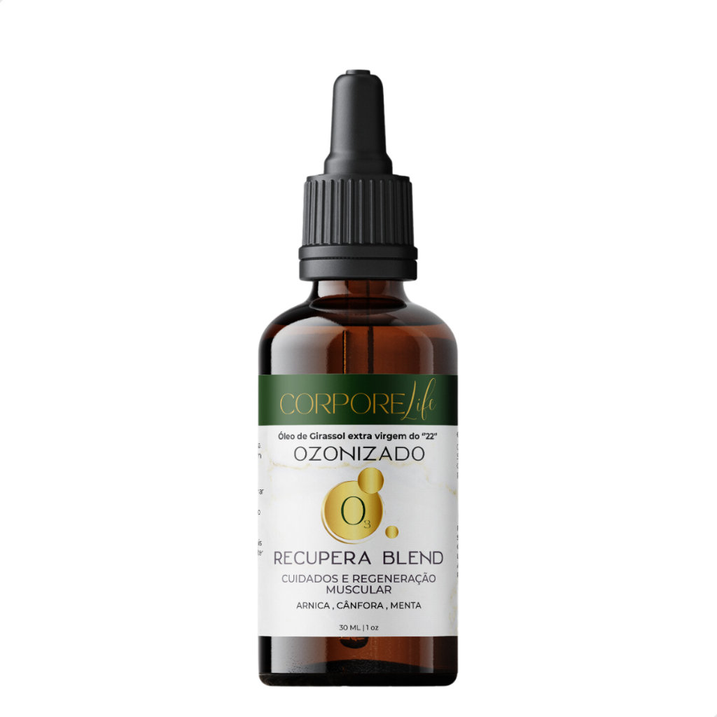 Óleo Ozonizado Girassol + Arnica + Cânfora + Menta Para Massagem ...