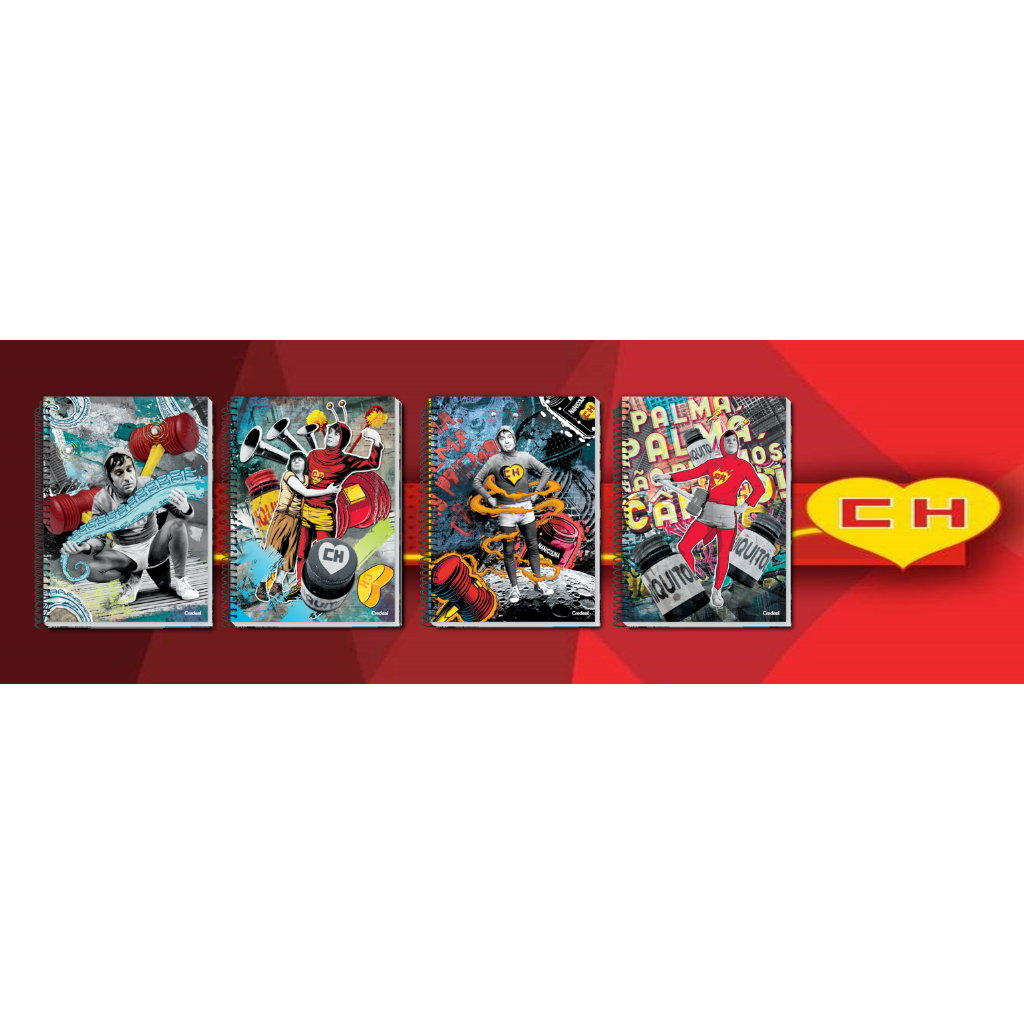 Caderno Universitário Chapolin Colorado 1 Matéria 80 Folhas Credeal ...