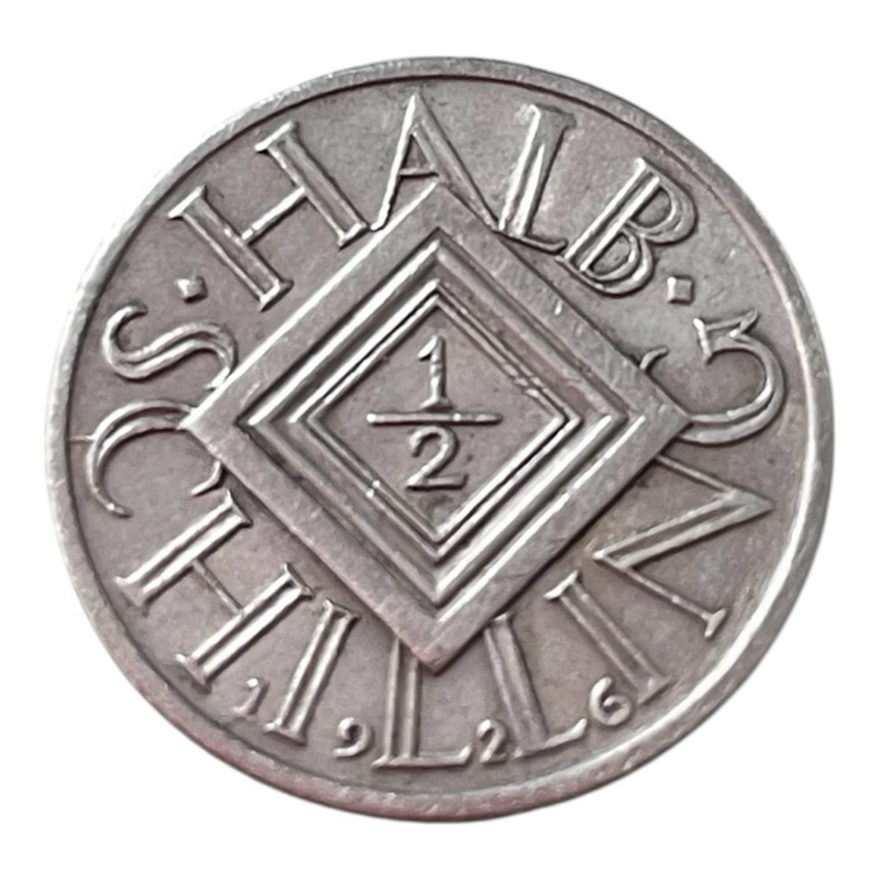 Moeda da Áustria ½ schilling, 1926 Prata 0.640 | Shopee Brasil