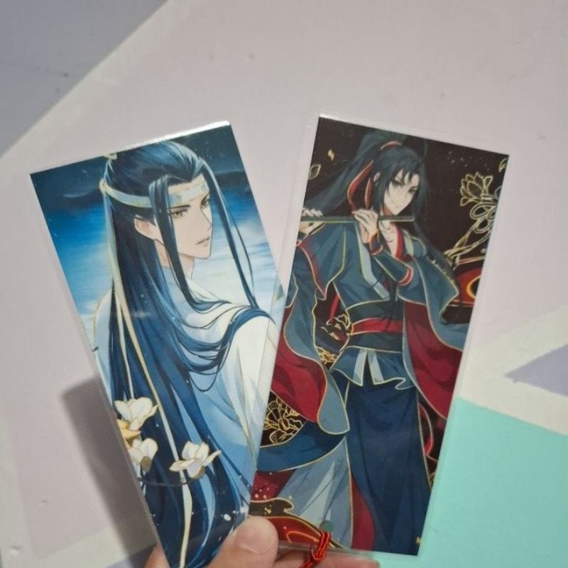 Marca páginas plastificado Lan wangji Lan Zhan Wei Wuxian Wei Ying ...