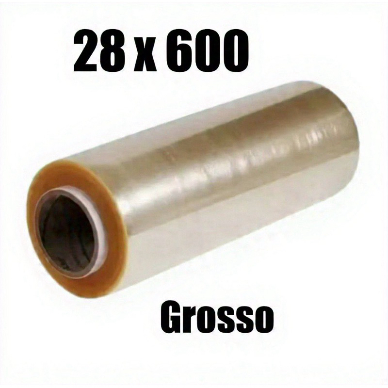 Filme PVC Transparente 28cm x 600m 08 Micras | Shopee Brasil