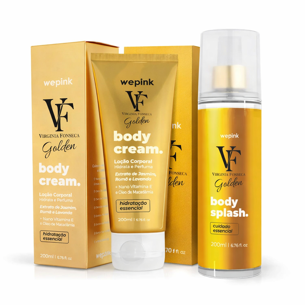 Kit VF Golden Body Splash Body Cream Virginia Wepink | Shopee Brasil