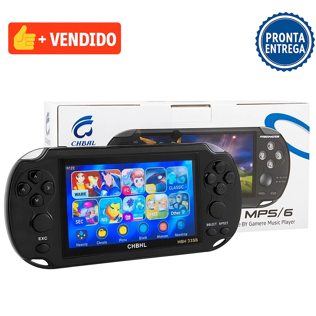 Console MP5 Video Game Portátil Multimídia Tela 4.3" 10 mil Jogos ...