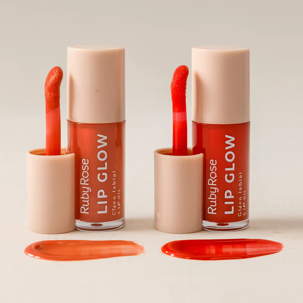 Lip Glow Labial Ruby Rose com Hidratação Intensa e Brilho Radiante 5 ...