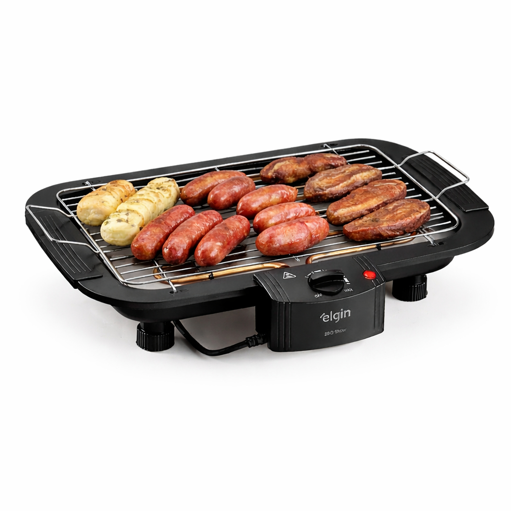 Churrasqueira Elétrica Elgin BBQ Show Mesa Anti-Fumaça Ideal para ...