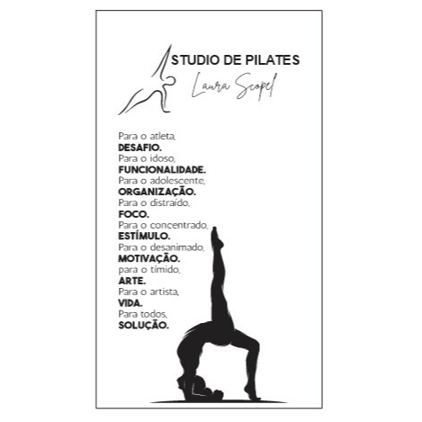 Modelo personalizado + logo sem fundo adesivo preto pilates | Shopee Brasil